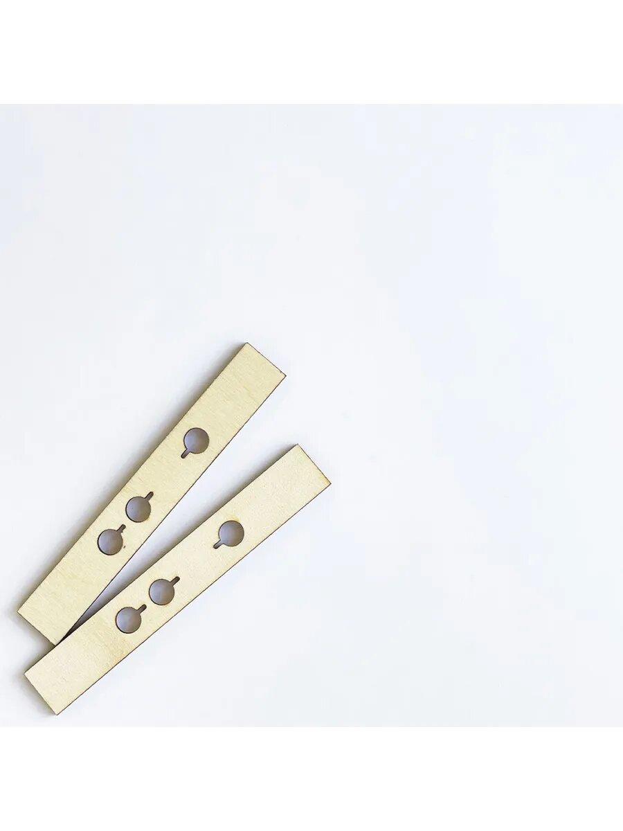 Деревянный фитиледержатель хлопковых фитилей - 50 штук