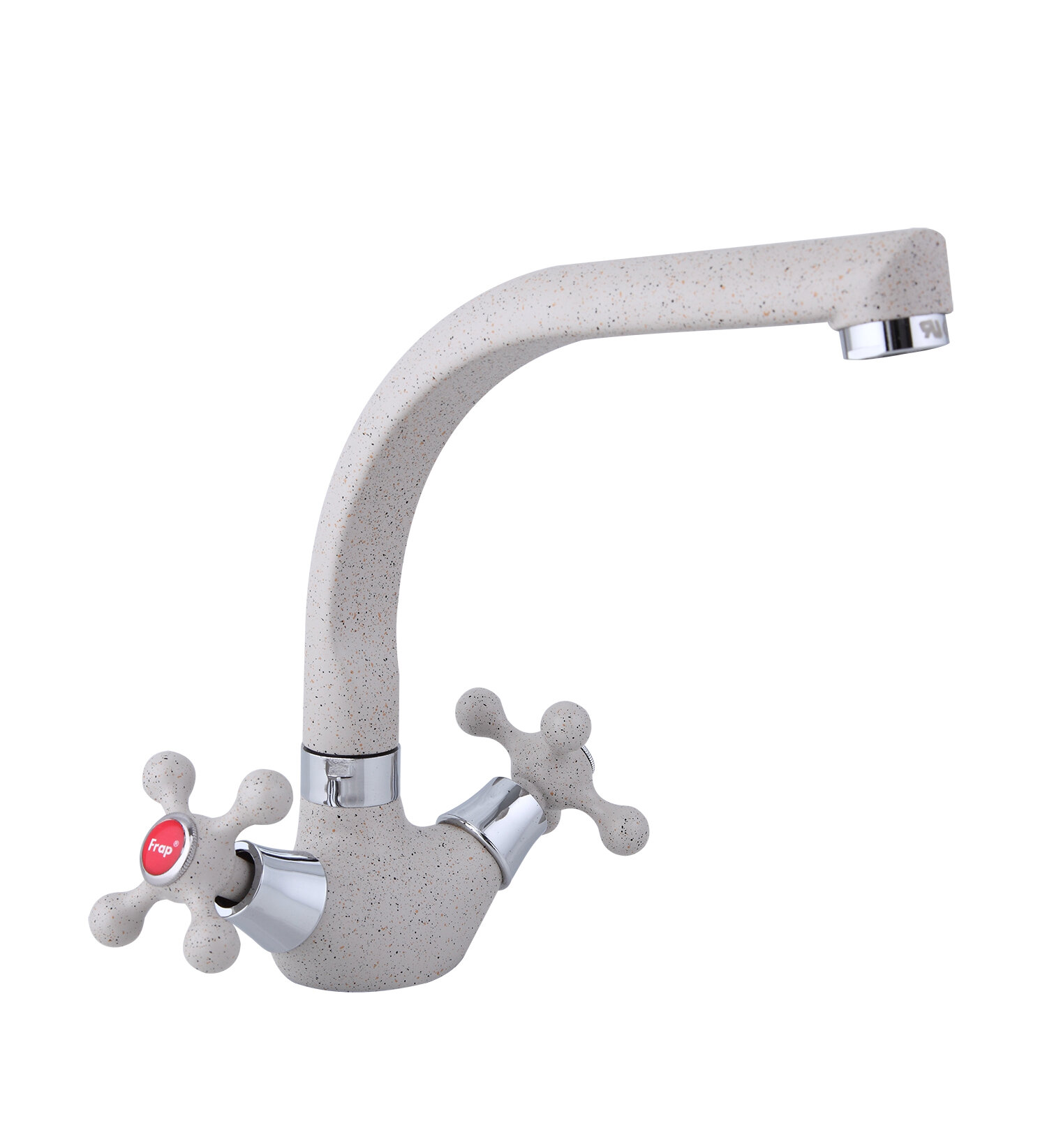 Смеситель для кухни (мойки) Frap F5408-10 светло-бежевый, силумин