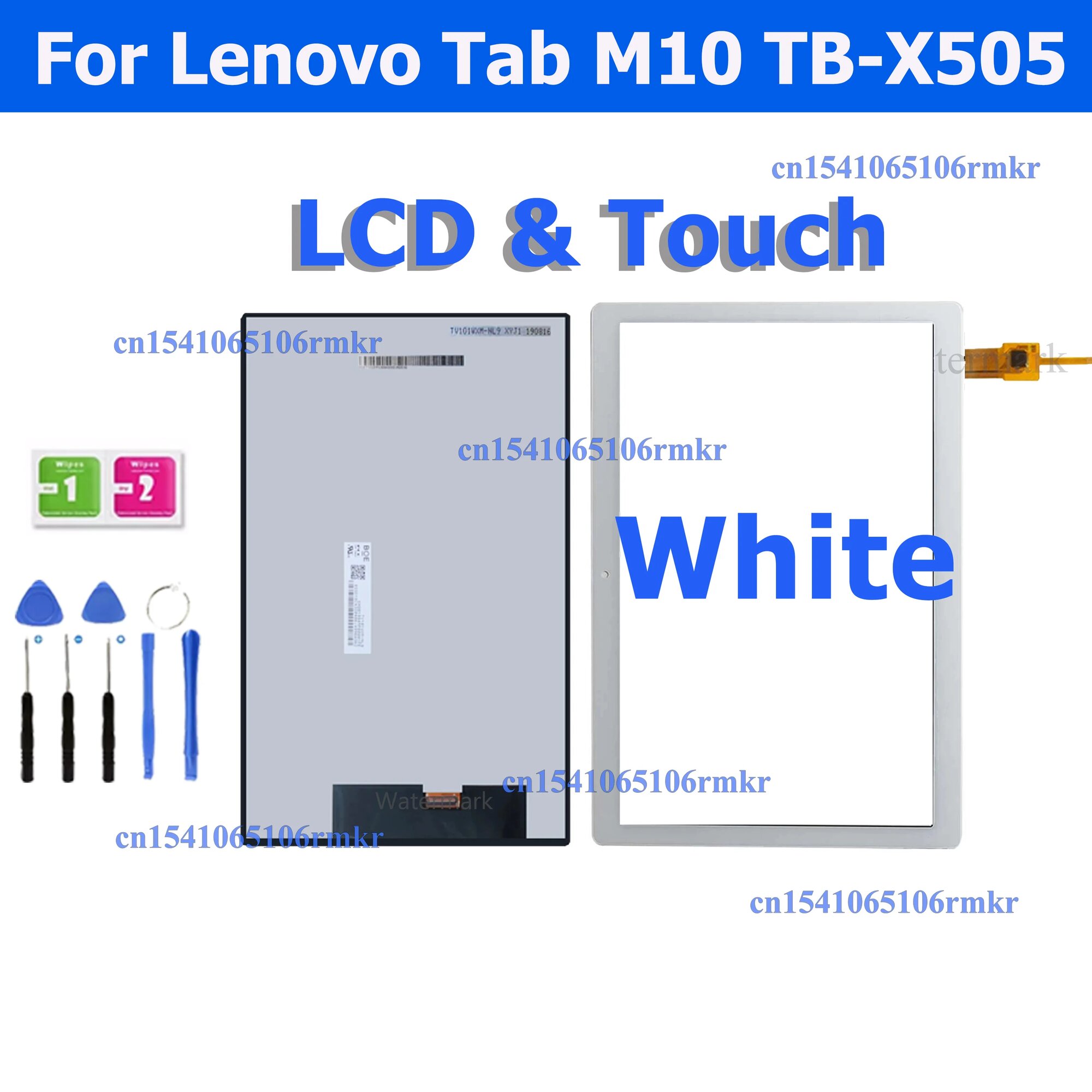 LCD дисплей для Lenovo Tab M10 TB-X505 LCD and White Touch