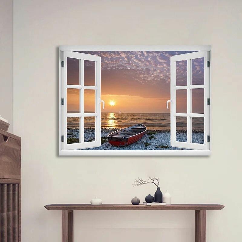 Картина "Закат на Море" ВсеКартины. Тут, холст, на подрамнике, 20x30 см