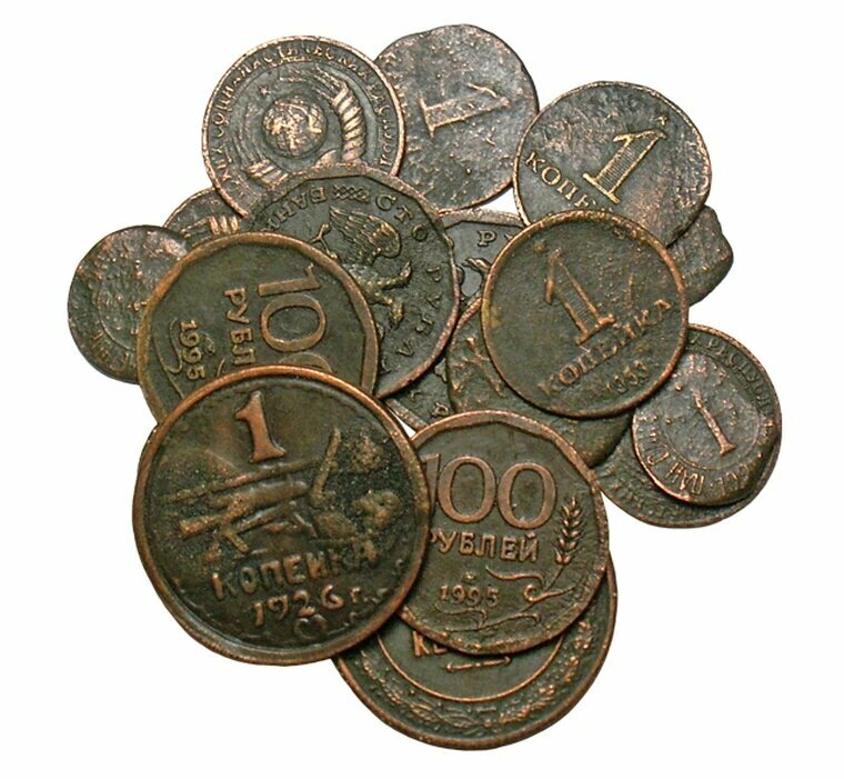 Монета СССР сувенирная копия брак чекана, медь 1 штука т/н монеты, нумизматика, деньги для коллекции