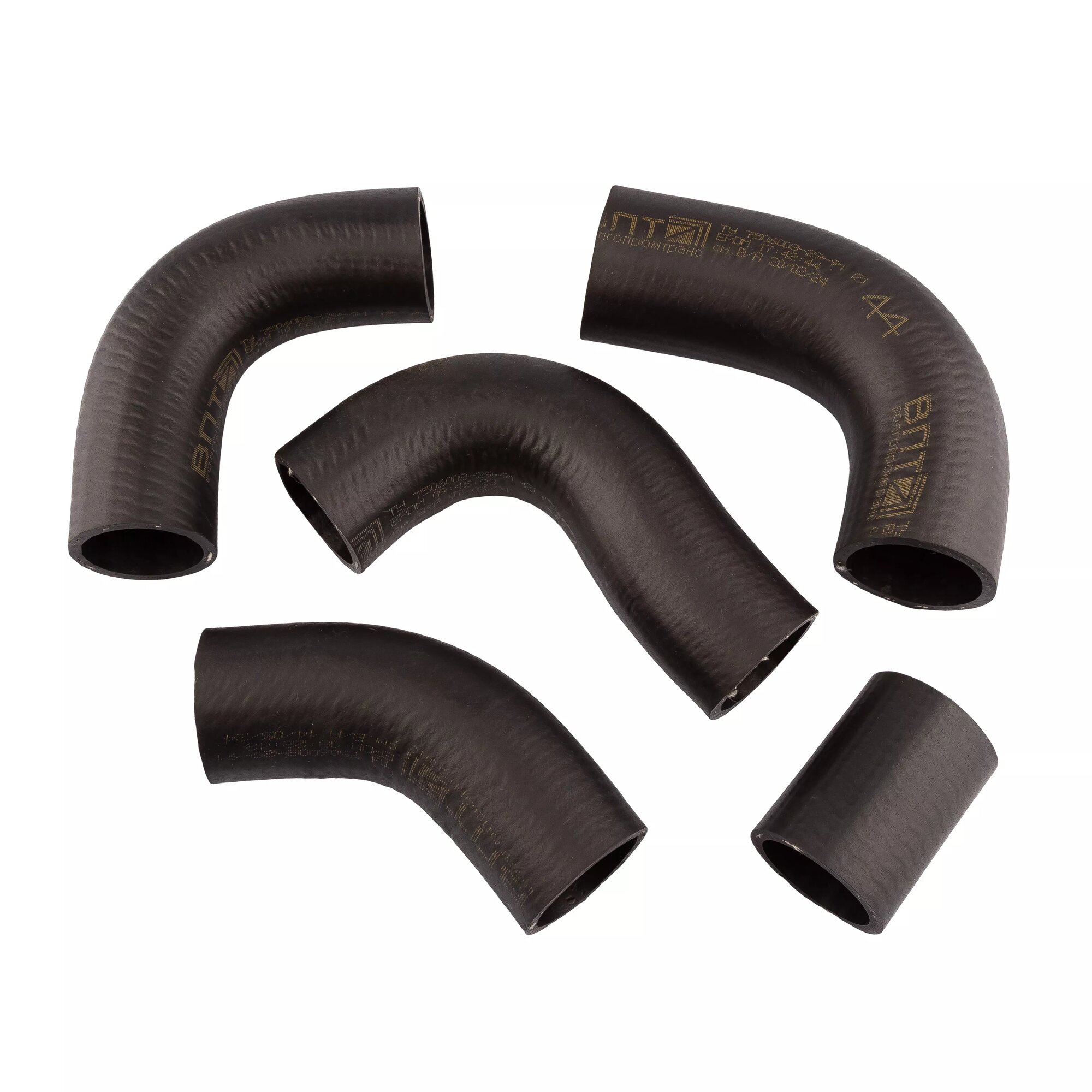 Патрубок радиатора ГАЗель Бизнес дв. 406 к-т 5 шт. (Гостех)