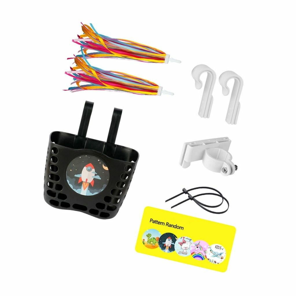 Специальные инструменты для велосипедов Передняя корзина детского велосипеда и самоката - черная