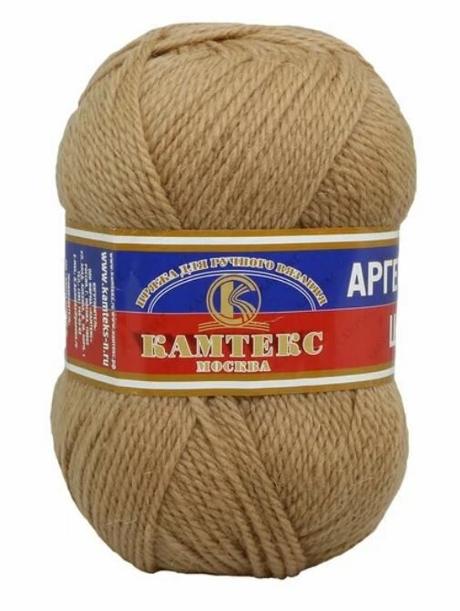 Пряжа Камтекс Аргентинская шерсть 005 беж (100г/200м, упаковка 10 мотков)