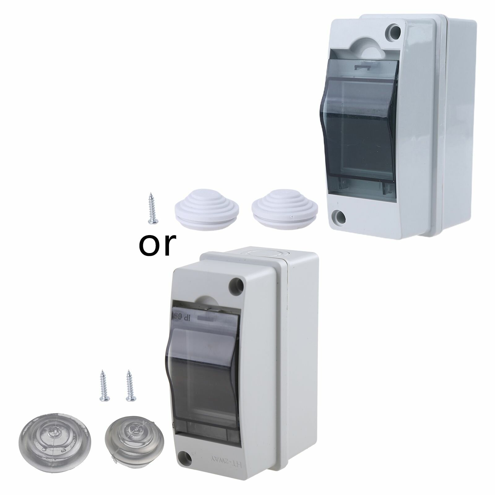 Подключение питания, Водонепроницаемый распределительный щиток для ванной, 2 цепи