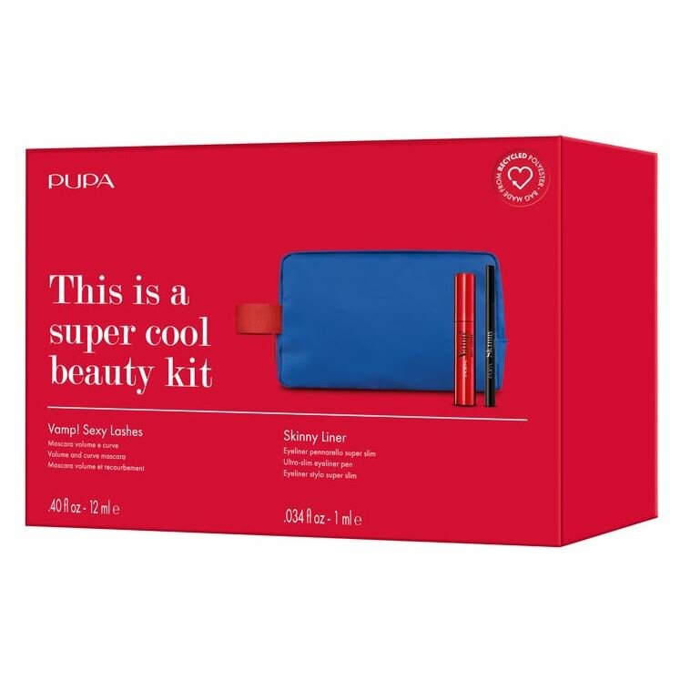 Набор Pupa Vamp! Sexi Lashes & Vamp! Skinny Liner & Косметичка: тушь, подводка, косметичка