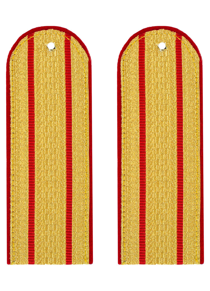 Погоны Полиции Мвд парадные 2 просвета цвет золотой Картон