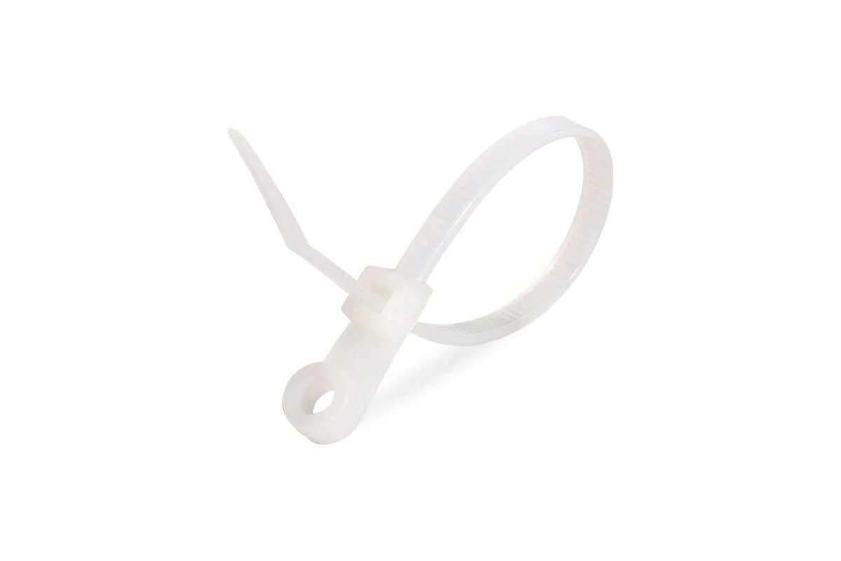 Нейлоновая стяжка Fortisflex КСО 5x300 мм белый – 100 шт, материал нейлон 6.6, температура эксплуатации от ‑40 °С до +85 °С
