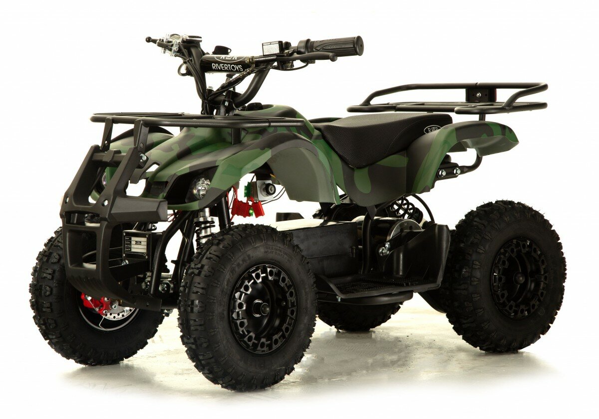 Детский электроквадроцикл ANRI зеленый камуфляж (20 км/ч)