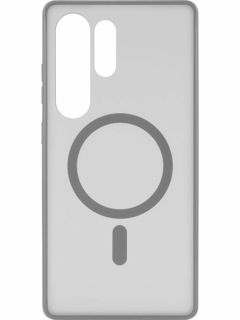 Чехол uBear Cloud Mag Case для Galaxy S25 Ultra, soft-touch, поликарбонат, термопластичный полиуретан, серый