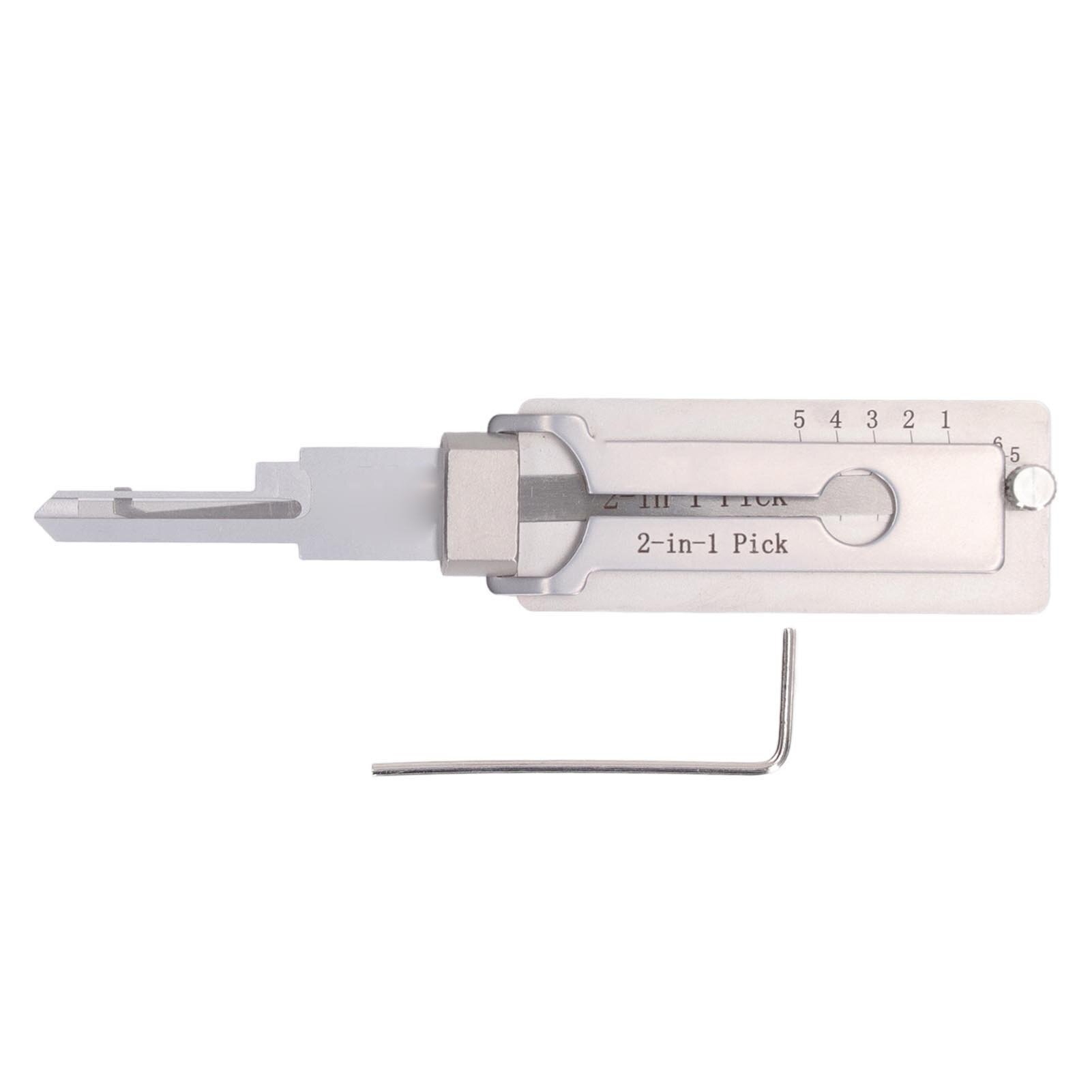Декодер ключей 2 в 1, инструмент из нержавеющей стали с крючком для извлечения ключей, крепежные элементы для ремонта и обслуживания.