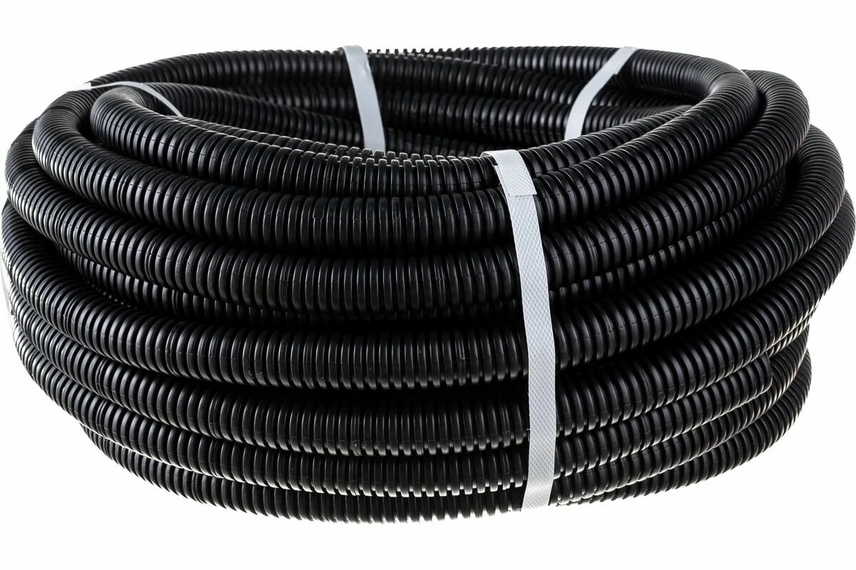 Гофрированная труба REXANT ПНД с зондом 25 мм 25 м 28-0025-25