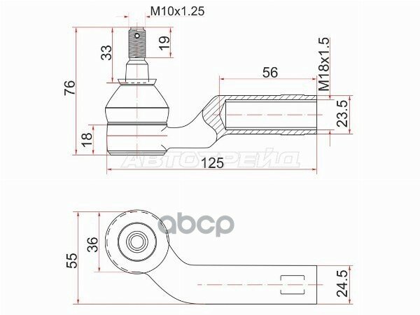 Наконечник рулевой MAZDA 3 03-08/MAZDA 5 05-10 RH Sat арт. ST-BP4L-32-280 - высокое качество товара по низкой цене
