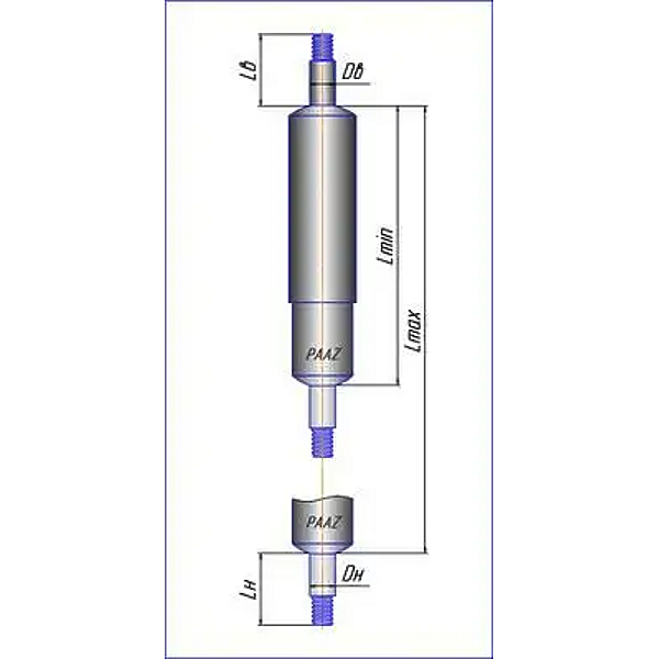 PAAZ 59072P амортизатор подвески перед. I / i\omn man 18.310-18.460