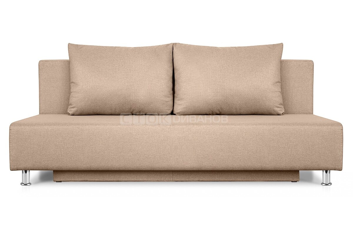 Диван Сток Диванов Мини Beige бежевый, механизм еврокнижка, с ящиком для хранения