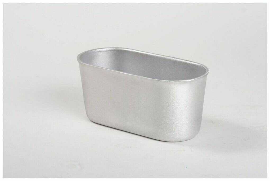 Форма для выпечки "Хлеб" овальная, верх d-21*10см, низ 18*7см, h-10,5см, материал пищевой алюминий