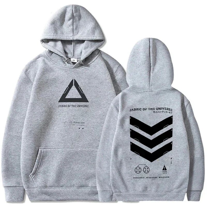 Techwear Network Punk мужская толстовка из спандекса Серый, S, Light gray