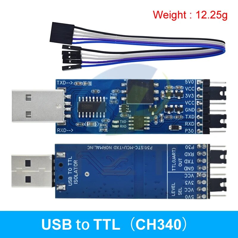 Модуль USB-TTL TZT (1/3 шт.) FT232 CP2102 CH340, модуль последовательного порта USB-UART с 2-канальным изоляционным модулем сигнала