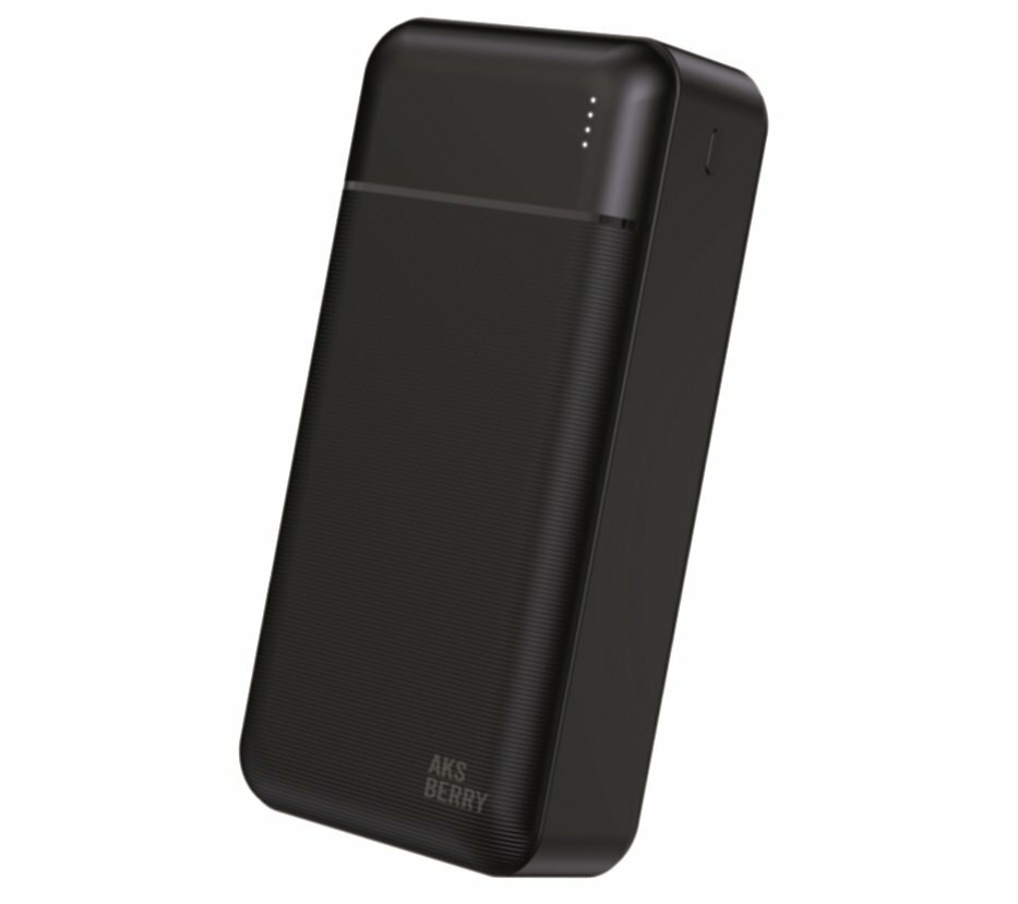 Внешний аккумулятор Aksberry E300 Epica быстрая зарядка 30000 mAh (черный)