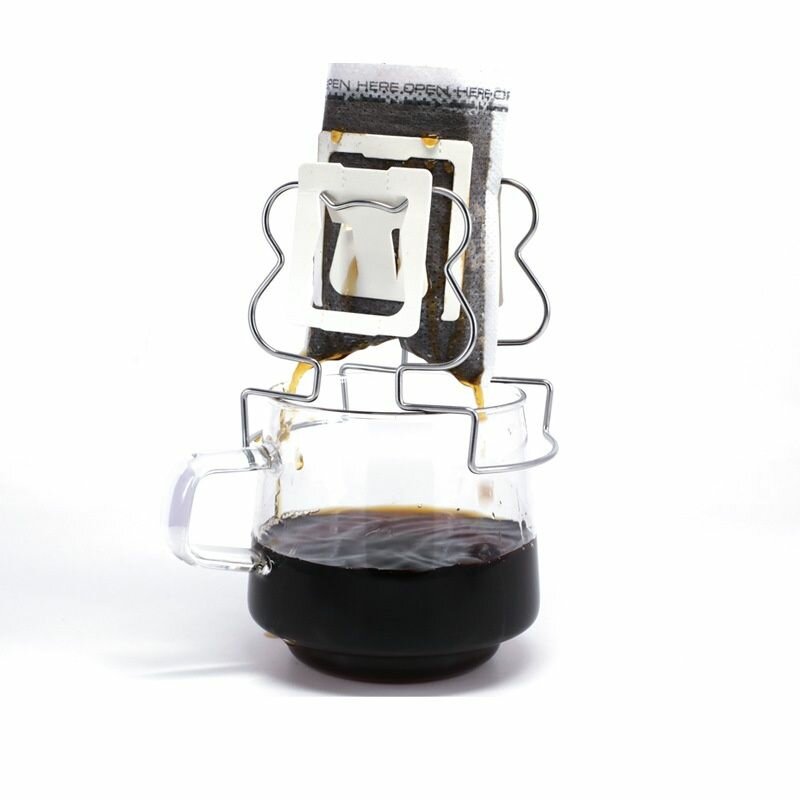 Подставка для дрип-пакета из нержавеющей стали – удобный держатель для фильтр-кофе без проливов и с сохранением аромата