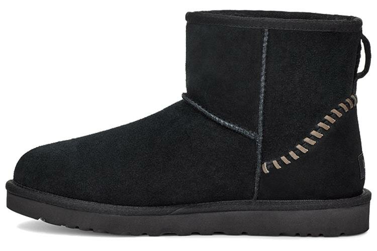 Угги мужские UGG Classic Mini Deco Suede Boot черные, 40 EU