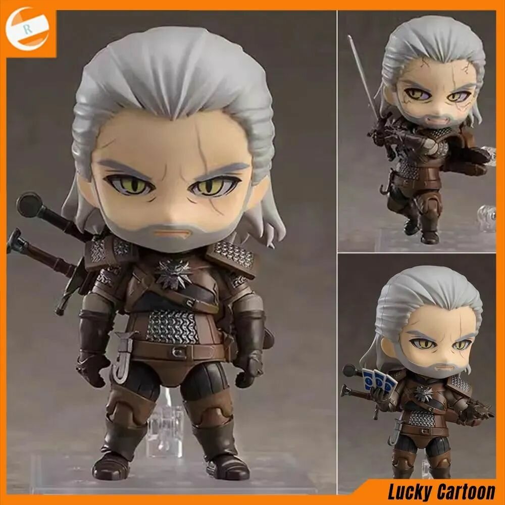 Фигурка Ведьмак 3: Дикая Охота Геральт / The Witcher 3: Wild Hunt Geralt Нендороид (10см) 907