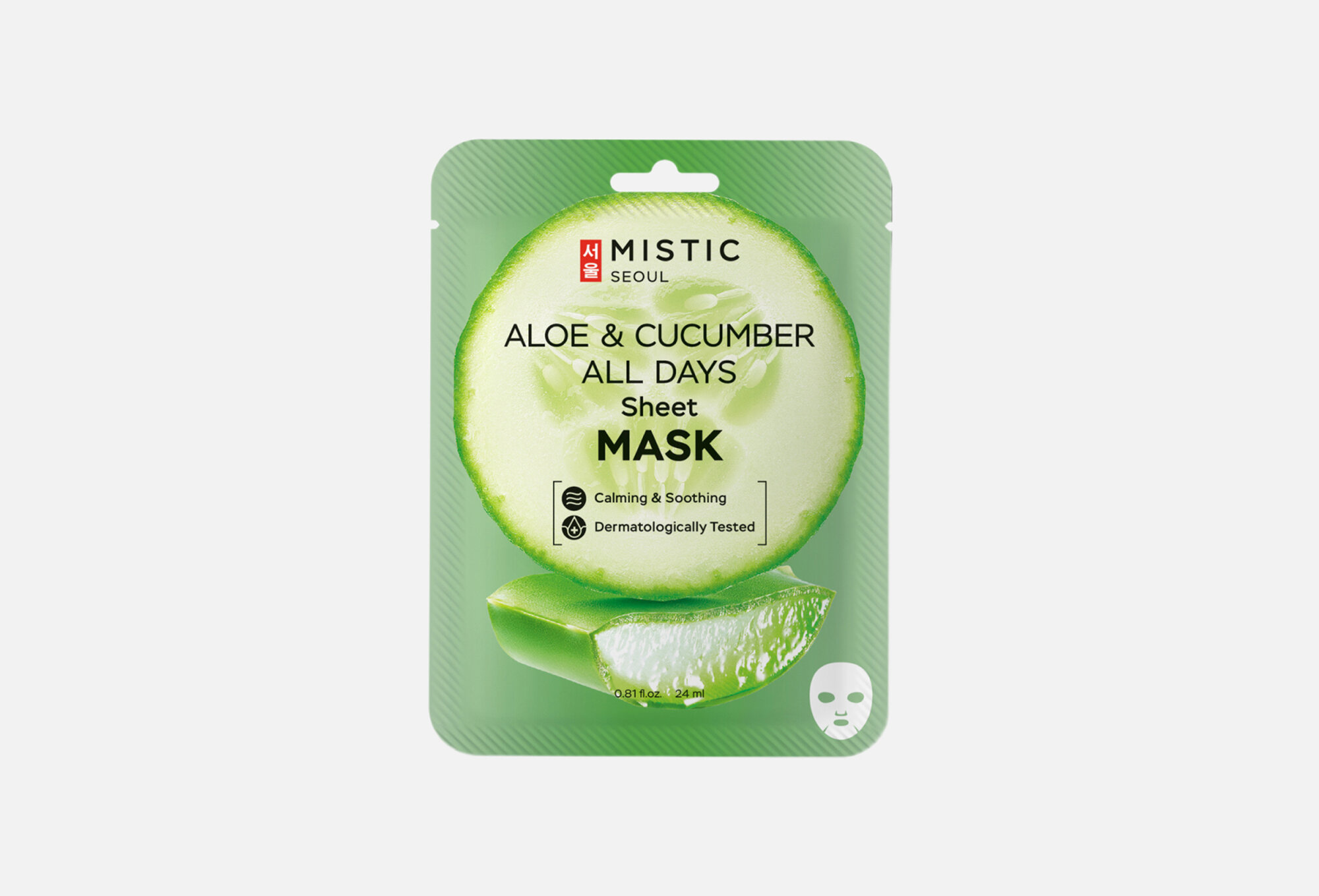 Маска для лица MISTIC ALOE & CUCUMBER ALL DAYS 24 мл