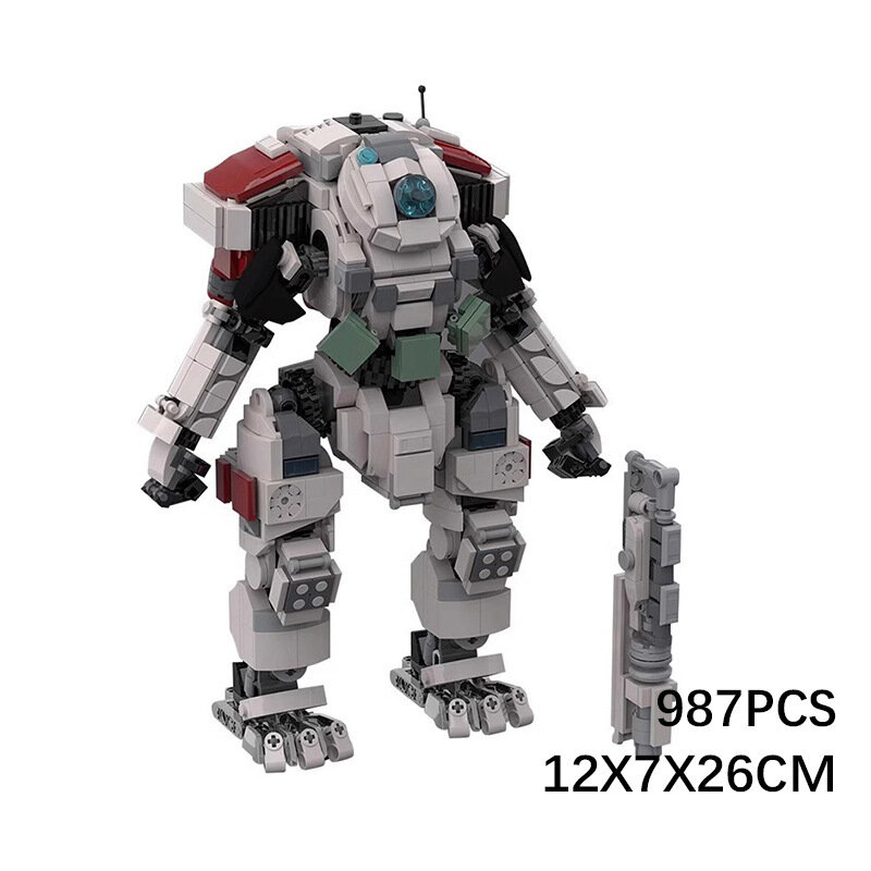 Строительные блоки KTmocs MOC совместимы со сборкой Lego Flame Titan Mecha Creative Titanfall 2.