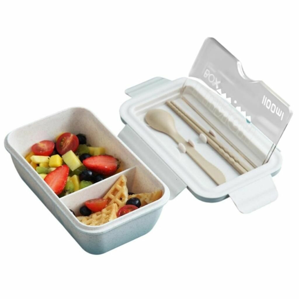 Портативный ланч-бокс из пшеничной соломы в японском стиле-Nordic rice