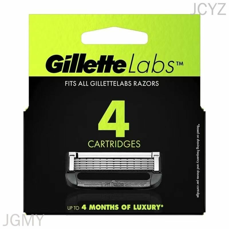 Премиум кассеты Gillette Labs 4 шт сменные запасные для бритья