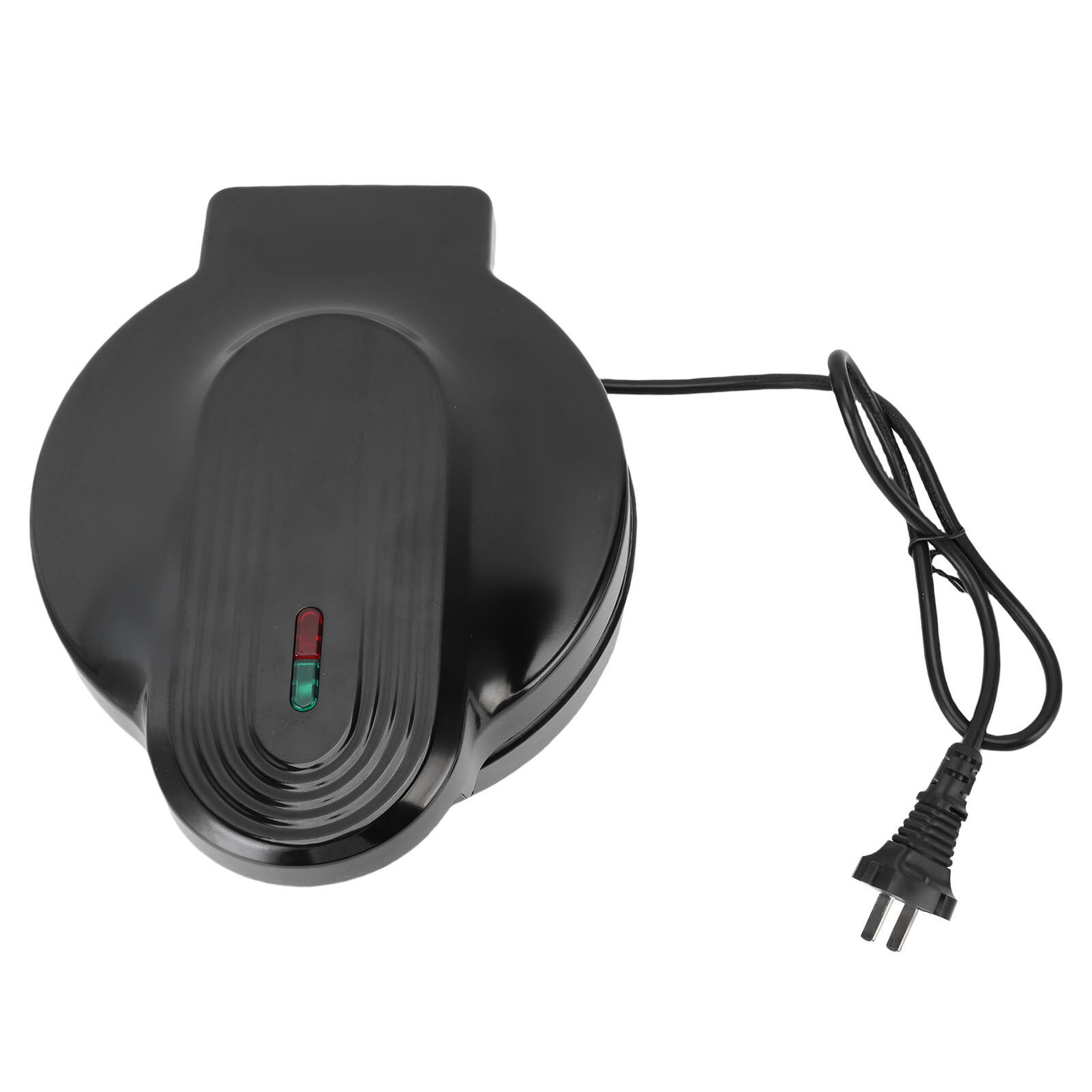 Электрическая круглая сковородка 6,89 дюйма диаметром отопления против палочки 1000 Вт с двумя боковыми столешницами для пиццы для блинчика для блинного яичного стейка US Plug 110V