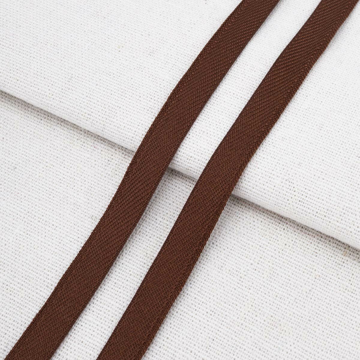 Лента для вешалок, размер 8 мм х 25 м, рисунок 7634, цвет коричневый