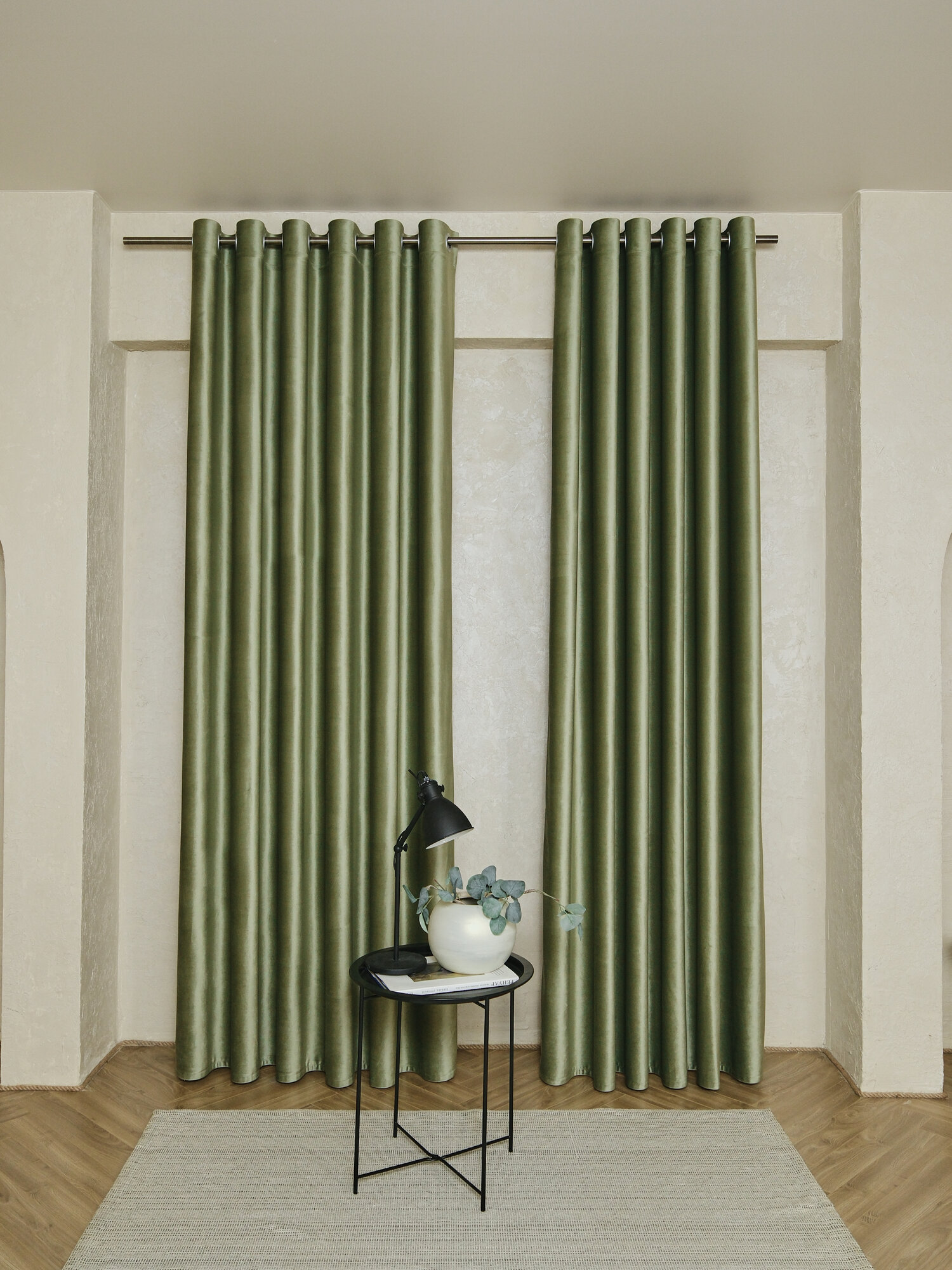 Шторы бархат антикоготь 250х240 (2 шт), Evrika Home