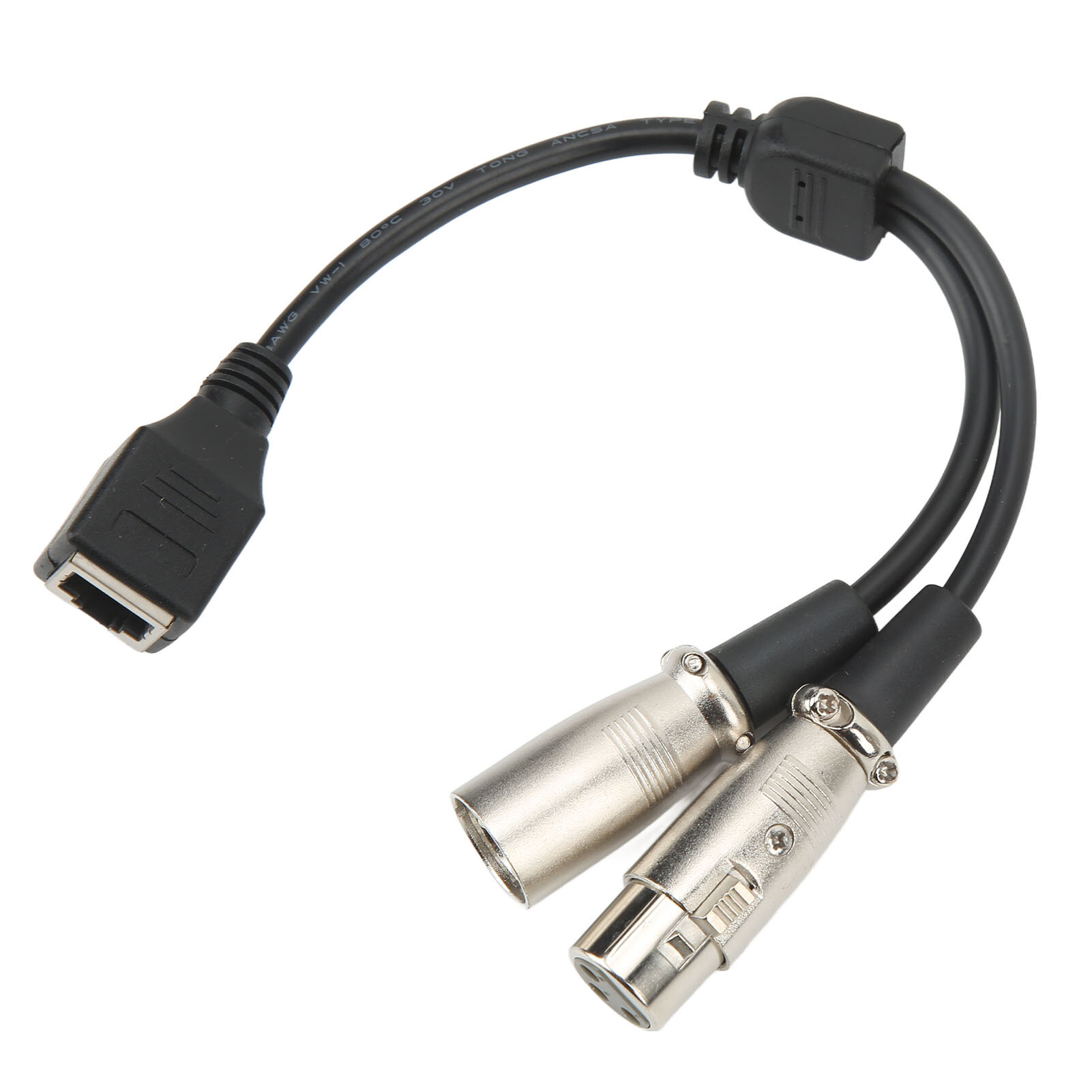 25см Аудиосигнал Адаптер Адаптер передачи RJ45 Женский до XLR Женский мужской адаптер -адаптер -адаптер