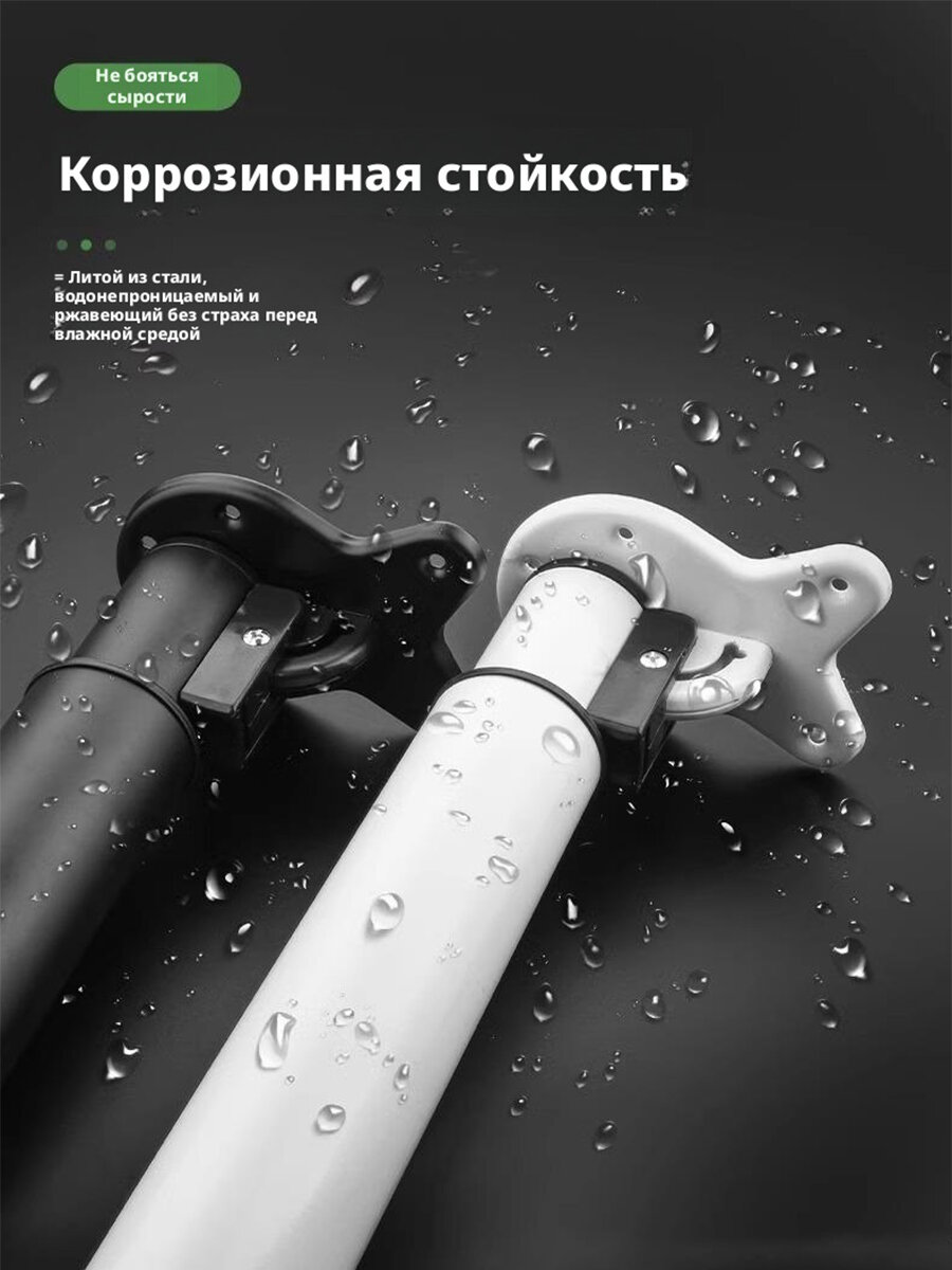 Подстолье для стола, откидное, овальное, металлическое, черное, 70 см -120 см, черный — фото 1