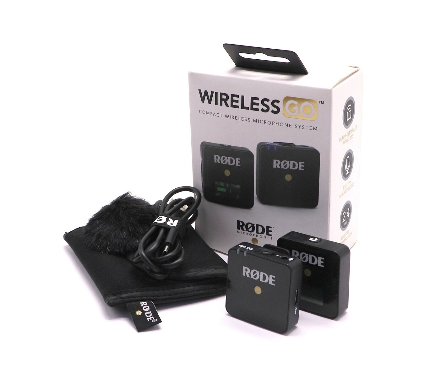 Беспроводной микрофон RODE Wireless GO в упаковке