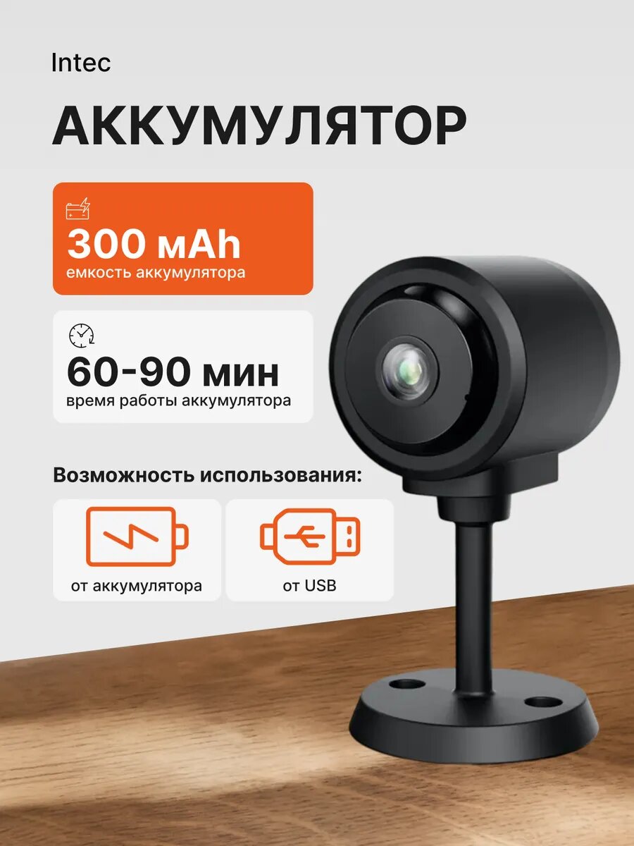 Скрытая мини камера видеонаблюдения Wi-Fi для дома и улицы