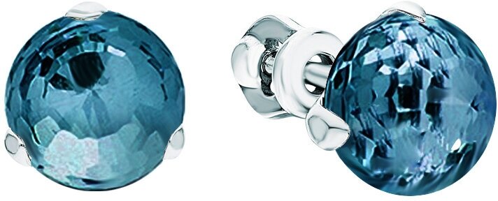 Серьги, серебро, 925 проба, кристалл