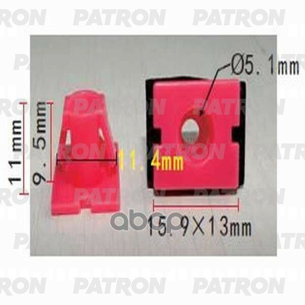 Клипса пластмассовая Hyundai, Kia применяемость: вставка под саморез PATRON арт. P37-1312