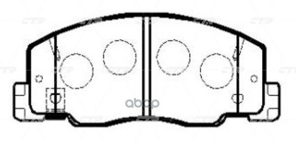 GK-1041_колодки дисковые перед! Toyota Previa CTR арт. GK1041