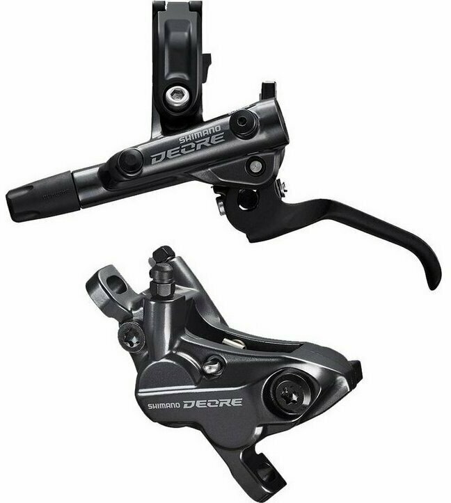 Тормоз дисковый Shimano Deore M6120, передний, 4 поршня, полимерные колодки, 1000мм