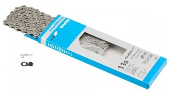 Цепь Shimano HG701, 11ск, 116 звеньев, замок цепи sm-cn900-11, ROAD/MTB/E-BIKE совместимая