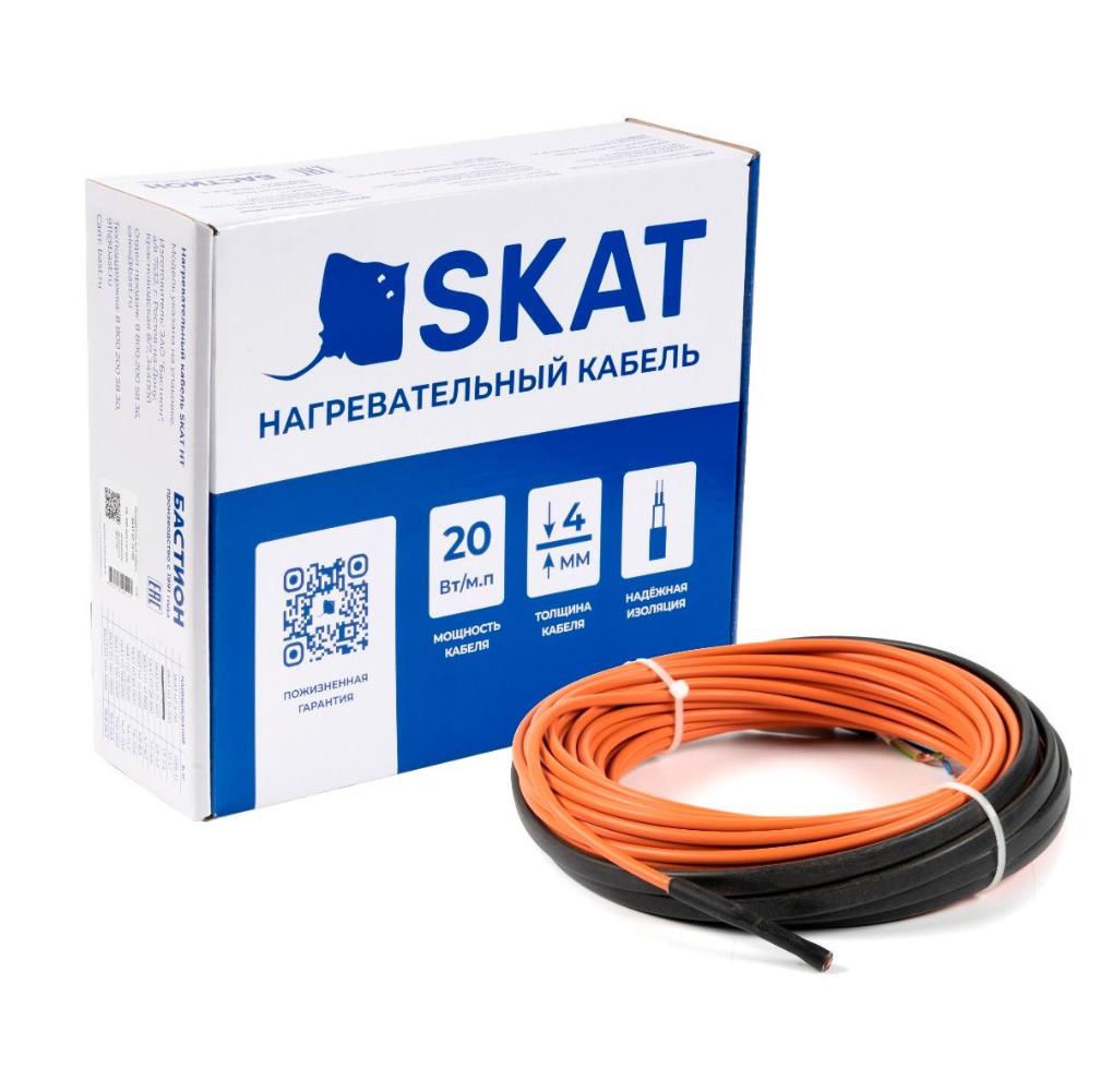 Нагревательный кабель SKAT HT-51-1000, экранированный, двухжильный, 1000Вт, 51м