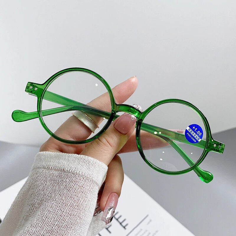 Ретро очки для чтения ZRGAE green, 1.0, Зеленый
