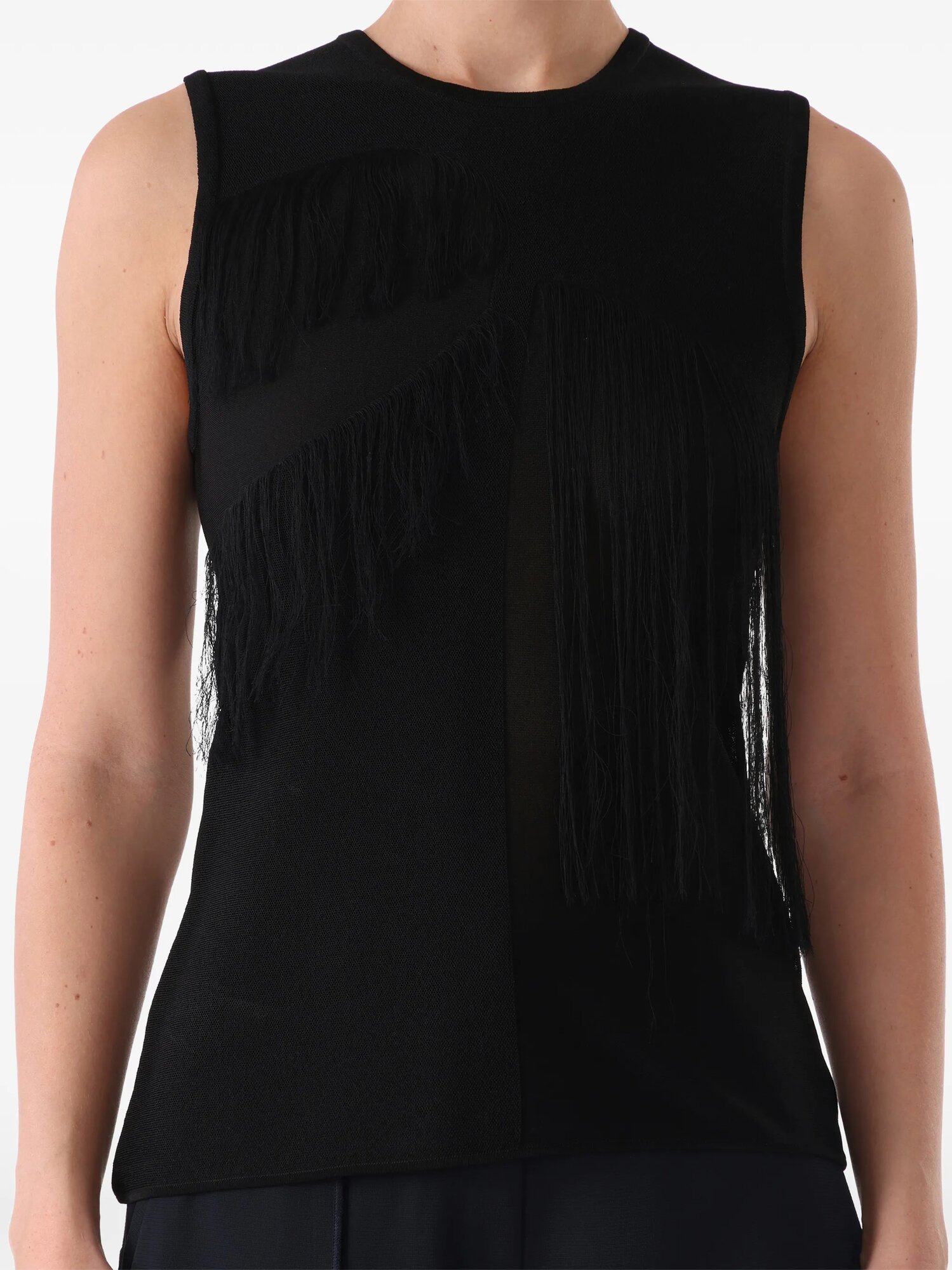 Топ Fringe-trimmed tank top