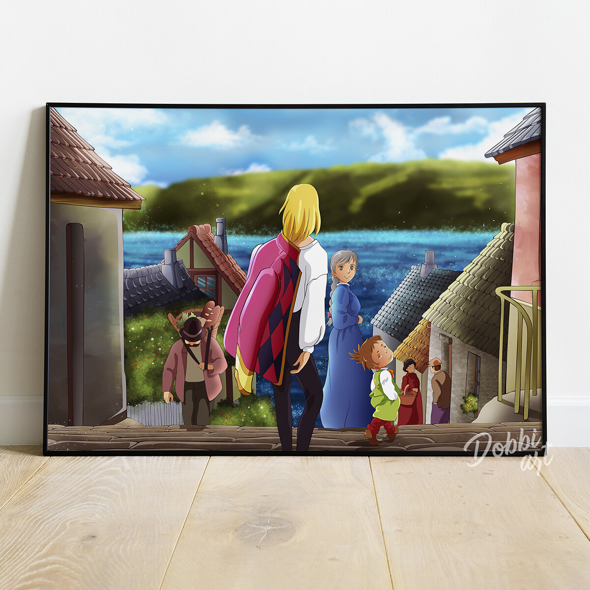 Постер Ходячий замок 50х70 см без рамы/ Howl no Ugoku Shiro/ Аниме, манга/ Постер для интерьера/ Декор на стену/ Постер для дома, офиса/ Ходячий замок манга/ Хаул/ Плакат интерьерный/ Плакат Аниме/ Подарок парню/ Подарок девушке/ Картина для интерьера