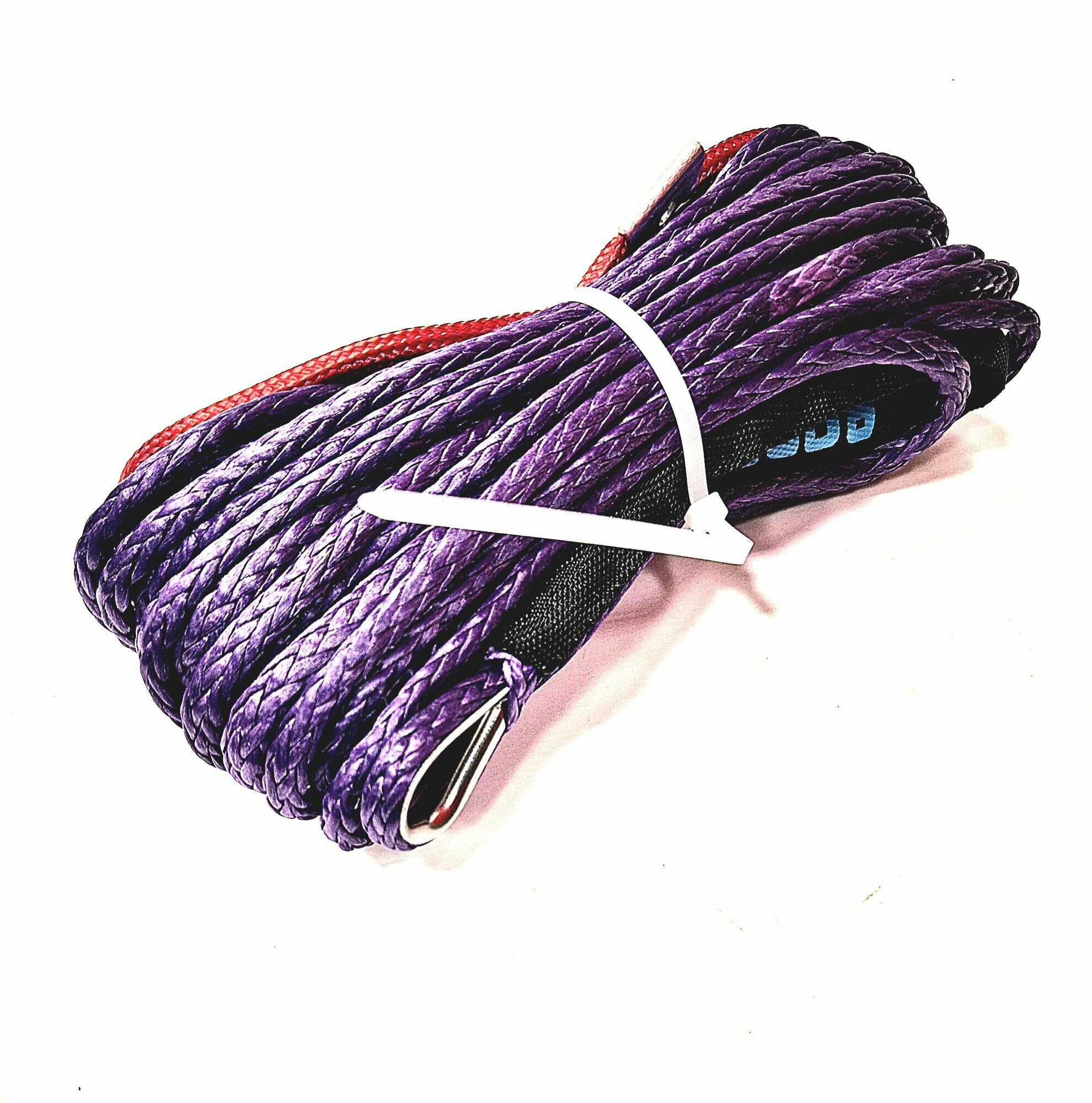 Трос для лебедок синтетический, кевларовый 6 мм 12 метров ( фиолетовый )