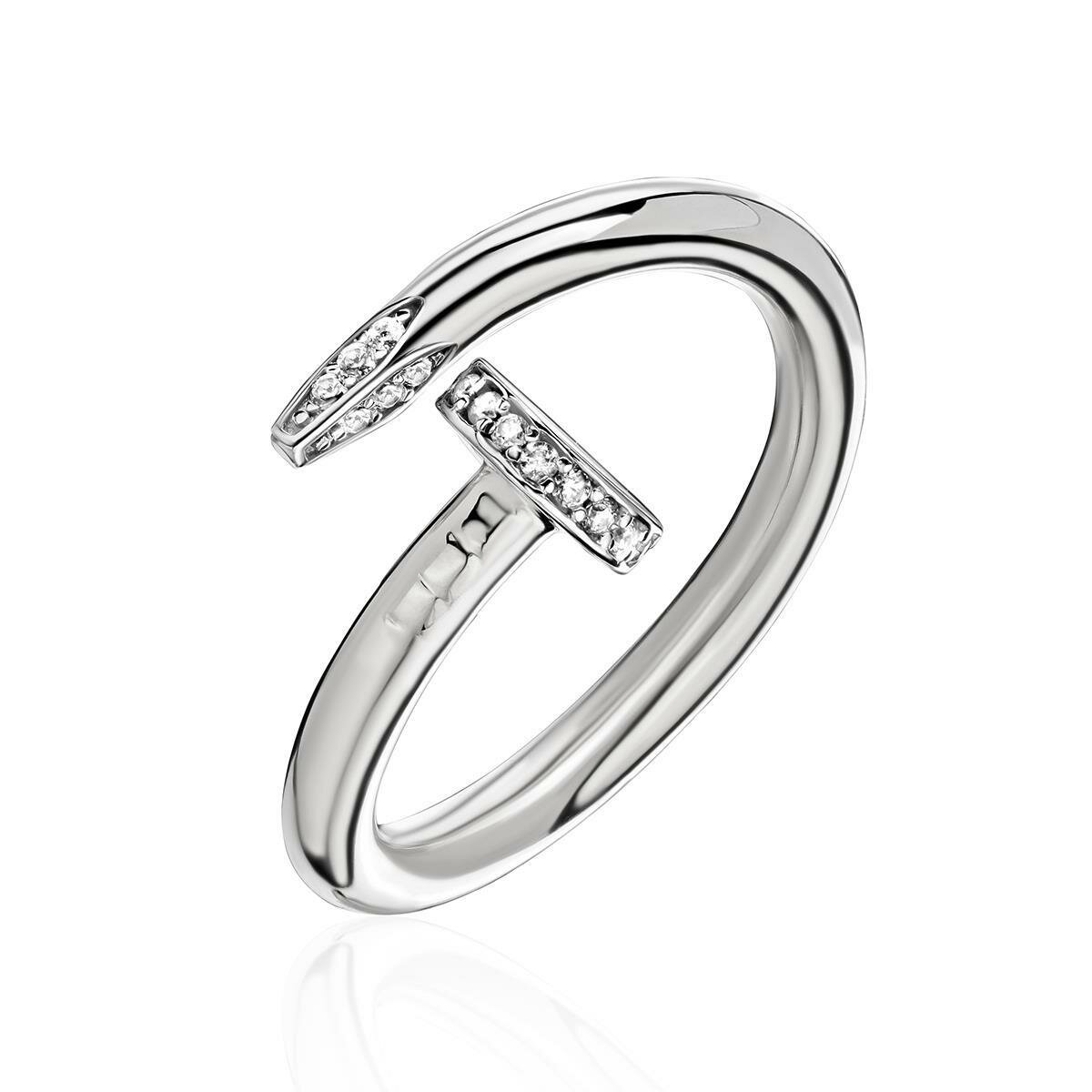 Кольцо, белое золото, 585 проба, бриллиант