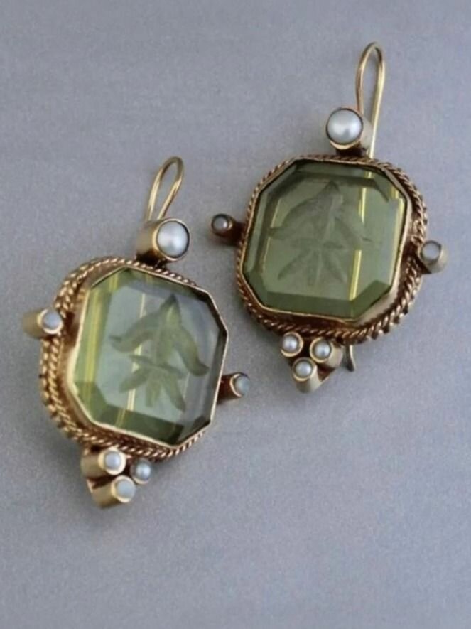 Серьги, металл