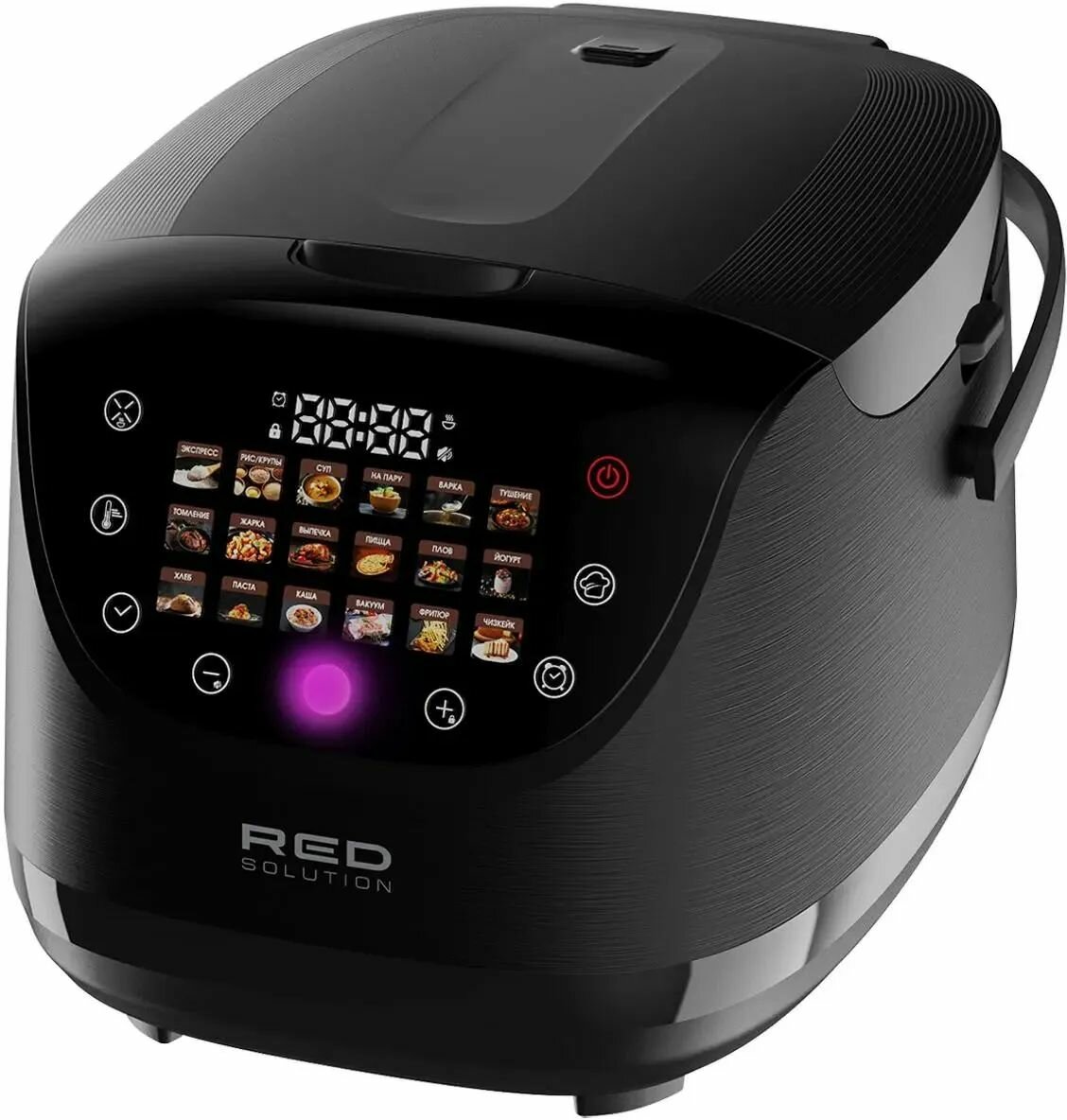 Мультиварка RED Solution RMC-88 COLORCOOK, сенсорное управление, 860 Вт, антипригарная, черная